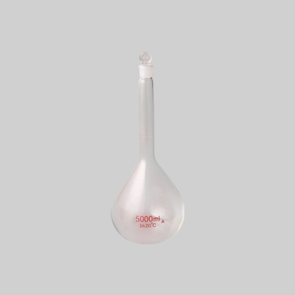 volumetric/Measuring Flask white Glass China - ScienceBazar